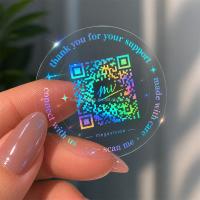 China New Arrival Ant-Anti-ounterfeit Security 3D Hologram Sticker Holographic Label for Cosmetics Skincare Customized logo Printing for sale