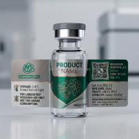China Custom Vinyl Laboratory Bottle Labels Stickers for 2ml 3ml 5ml 10ml Peptide Glass Vial for sale