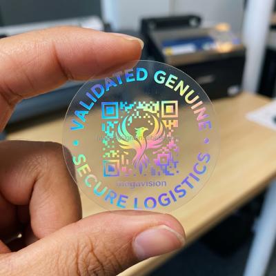 China Custom 3d Hologram Sticker Label Security Holographic Label logo Printing for sale
