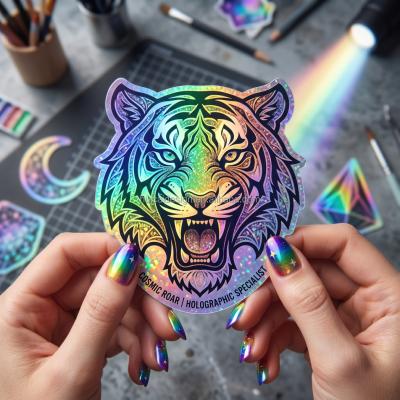 China Custom Adhesive Mini Round 3d Product Hologram Stickers for sale