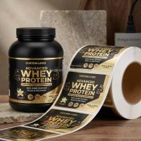 China Custom Sports Nutrition Label Printing for Protein Powder Jars and Supplement Bottles for sale