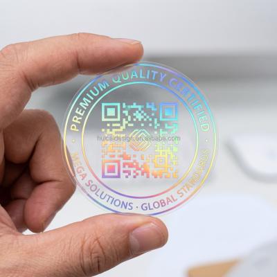 China Manufacturer Custom Waterproof Hologram Label Round Sticker logo Stickers for sale