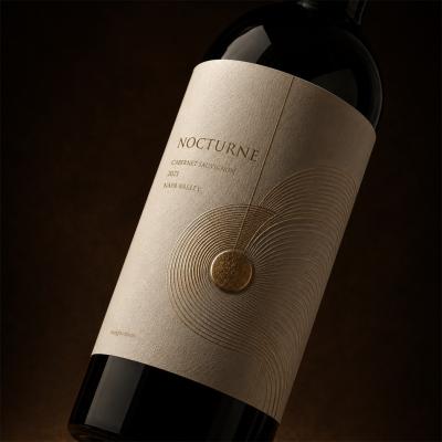 China Factory Supply Quick Production Personalized Premium High End Wine Whisky Tequila Rum Bottle Labels Gold Foil Raised UV for sale