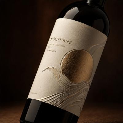 China Made To Order High End Luxury Roll Stickers Vodka Gin Tequila Liquor Gold Foil Raised UV Factory Supply Quick Production for sale