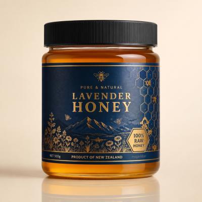 China Custom Printing Honey Glass Jars Label Non Residue Sticker Die Cut Label Adhesive Waterproof logo Bottle Jar Food Labels for sale