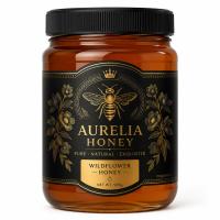 China Custom Printing Honey Glass Jars Label Non Residue Sticker Die Cut Label Adhesive Waterproof logo Bottle Jar Food Labels for sale
