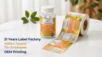 China Wholesale Custom Supplement Labels for Protein Powder Vitamin Gummies and Herbal Products for sale
