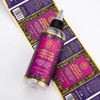 China Customized Label Waterproof Hair Growth Oil Bottles Adhesive Private Logo Printed Labels Stickers for Hair Oil Bottles for sale