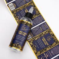 China Customized Label Waterproof Hair Growth Oil Bottles Adhesive Private Logo Printed Labels Stickers for Hair Oil Bottles for sale