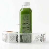 China Custom Printing Logo Waterproof Food Sticker Jar Glass Plastic Bottle Label Round Rectangular clear Packaging Label for sale