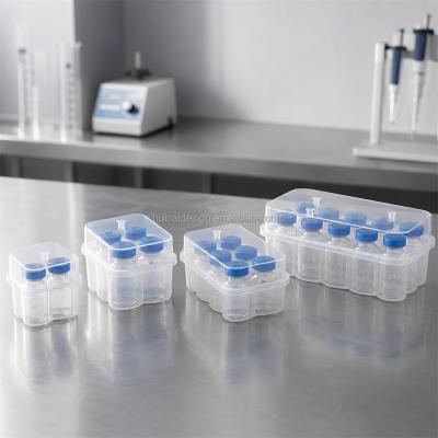 China Wholesale 3ml 5ml 10 ml Transparent Freeze-dried Powder Vaccine Storage Plastic Box pp Vials Box Peptide Case Container for sale