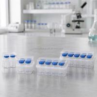 China Wholesale 3ml 5ml 10 ml Transparent Freeze-dried Powder Vaccine Storage Plastic Box pp Vials Box Peptide Case Container for sale