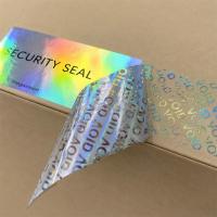 China Custom Printing Self Adhesive Waterproof Void Sticker Warranty Security Label Sticker for sale