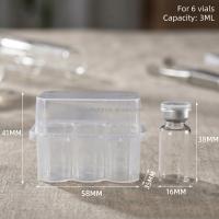 China Wholesale 3ml 5ml 10 ml Transparent Freeze-dried Powder Vaccine Storage Plastic Box pp Vials Box Peptide Case Container for sale