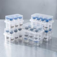 China Wholesale 3ml 5ml 10 ml Transparent Freeze-dried Powder Vaccine Storage Plastic Box pp Vials Box Peptide Case Container for sale