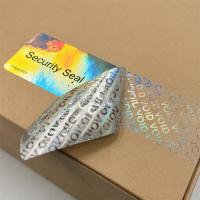 China Custom Printing Self Adhesive Waterproof Void Sticker Warranty Security Label Sticker for sale