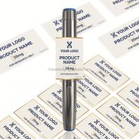 China Your Design Peptide Bottle Labels Biotechnology Sample Bottles Small MOQ Factory Price Alcohol Resistant Waterproof for sale