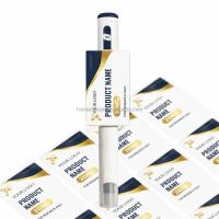 China Your Design Peptide Bottle Labels Biotechnology Sample Bottles Small MOQ Factory Price Alcohol Resistant Waterproof for sale