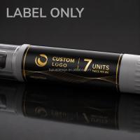 China Your Design Peptide Bottle Labels Biotechnology Sample Bottles Small MOQ Factory Price Alcohol Resistant Waterproof for sale