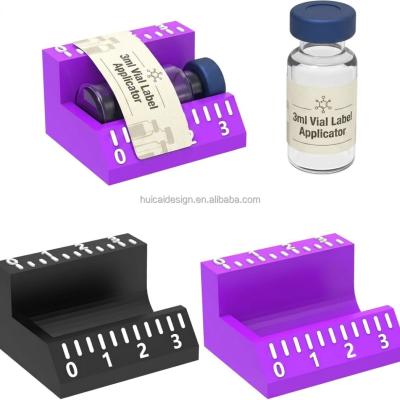 China New Laboratory Practical Small Bottle Vial Label Applicator with Precision Scale for Peptide Glass and Plastic Bottles for sale
