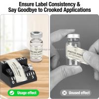 China New Laboratory Practical Small Bottle Vial Label Applicator with Precision Scale for Peptide Glass and Plastic Bottles for sale