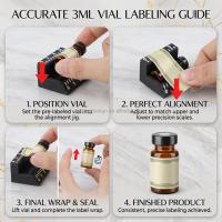 China New Laboratory Practical Small Bottle Vial Label Applicator with Precision Scale for Peptide Glass and Plastic Bottles for sale