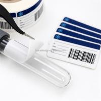 China Custom Printed Low Temperature Medical Freezer Barcode Label Removable Blood Collection Tube Sticker for Hospitals for sale