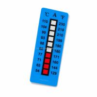 China Custom Medical Oil Proof Temperature Tracking Sticker Reversible Thermal Sensitive Indicator Label Color Changing Sensor for sale