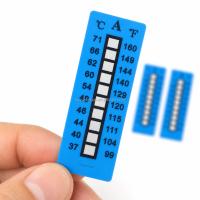 China Custom Medical Oil Proof Temperature Tracking Sticker Reversible Thermal Sensitive Indicator Label Color Changing Sensor for sale