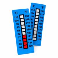 China Custom Medical Oil Proof Temperature Tracking Sticker Reversible Thermal Sensitive Indicator Label Color Changing Sensor for sale