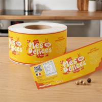 China Factory Personalised Printed Vinyl Bopp glossy Finish Label Sticker Color marinade sauce seasoning Label Peanut Butter Food Jar Label Sticker for sale