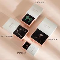 China Pink Jewelry Gift Boxes Drawer Custom Paper Jewelry Boxes With Velvet Insert for sale