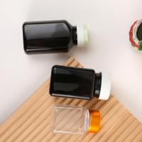 China 30cc 60cc 80cc 100cc 120cc Black Vitamin Pill Bottle Capsule PET Bottle With Flip for sale