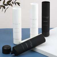 China White Or Black Matte Soft Touch Cosmetic Plastic Tube For Face Wash Cream for sale