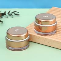 China 15ml 30ml 50ml 100ml 200ml Double Wall Acrylic Cosmetic Jar With Screw Top Lid for sale