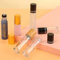China Glass Perfume Roller Ball Bottles Bamboo Or Wooden Lid 5ml 10ml 15ml for sale