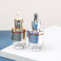 China Printing Empty Glass CBD Serume Oil Dropper Bottle With Silver Or Gold Top for sale