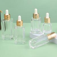 China 0.5oz 1oz 2oz 3oz Clear Fluted Glass Empty Dropper Bottles For Perfume Eye Oil for sale