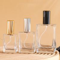 China 15ml 30ml 50ml 100ml Customized Logo Refillable Empty Black Perfume Bottle with Box Glass Body Alu Sprayer for sale