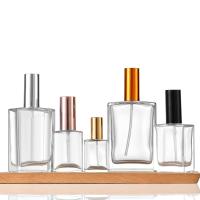 China 15ml 30ml 50ml 100ml Customized Logo Refillable Empty Black Perfume Bottle with Box Glass Body Alu Sprayer for sale