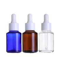 China 1oz 2oz 15ml 30ml 50ml Amber Empty Angled Shoulder Glass Dropper Essential Oil Bottle Packing Logo Customized Accepted for sale