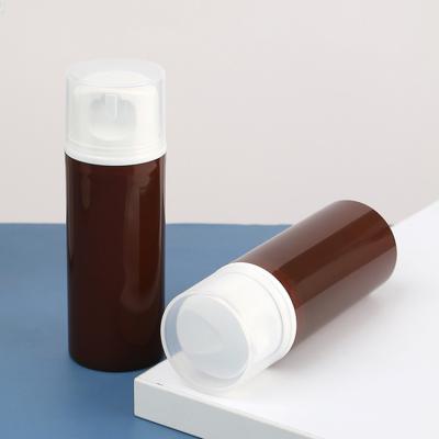 China 100ml Personal Skin Care Packaging Airless Bottle with PP Collar and Pump for sale