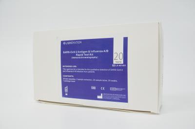 China Professional OP Antigen Influenza AB Test Kit 15 Minute Lateral Flow Test Box for sale