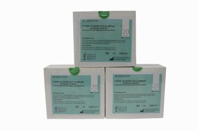 China Disposable 20 Test Professional Rapid Rtk Antibody Test Kit IgG/IgM for sale