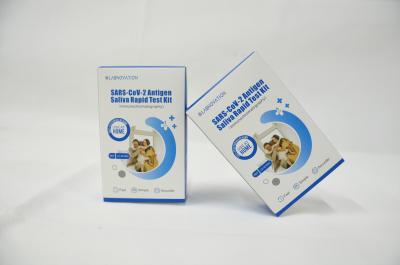 China ISO High Specificity Safety Saliva Self Test Kit 60% Humidity for sale