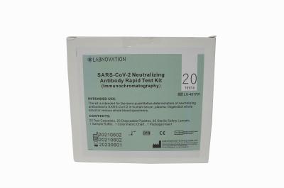 China CoV-19 One Step Neutralizing Antibody Test Kit ISO9001 for sale