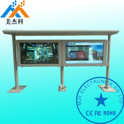 China High Brightness Outdoor Digital Signage Display Double Screen With Bracket For Talent Market for sale