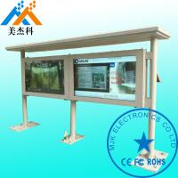 China High Brightness Outdoor Digital Signage Display Double Screen With Bracket For Talent Market for sale