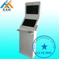 China Windows Os Shockproof Free Standing Digital Signage Kiosk 32 Inch Double Screen for sale