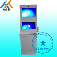 China Windows Os Shockproof Free Standing Digital Signage Kiosk 32 Inch Double Screen for sale